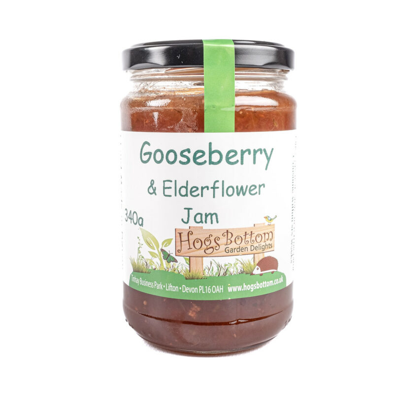 Gooseberry & Elderflower Jam 6 x 340g jars - GRFineFoods