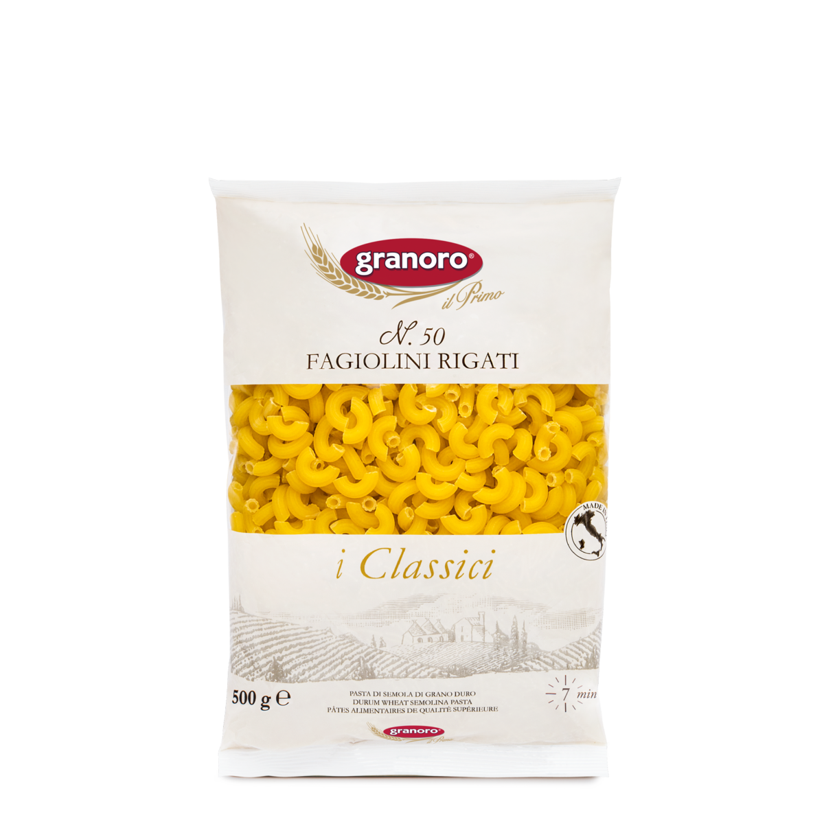 Macaroni, Granoro Fagiolini Rigati 50, 500g - GRFineFoods